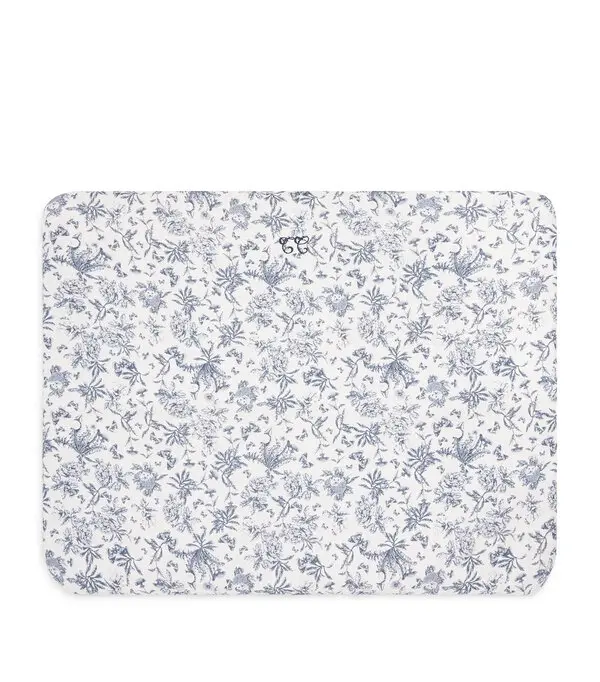 TARTINE ET CHOCOLAT Cotton Toile De Jouy Blanket