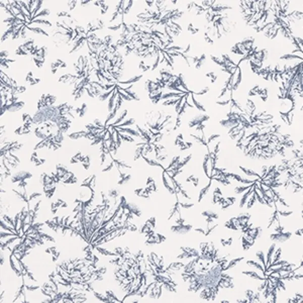 TARTINE ET CHOCOLAT Cotton Toile De Jouy Blanket
