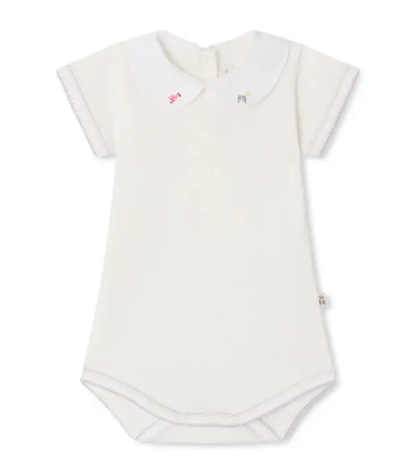 Bonpoint Organic Cotton Cygne Bodysuit
