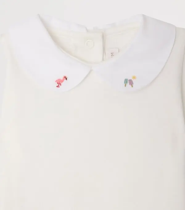 Bonpoint Organic Cotton Cygne Bodysuit