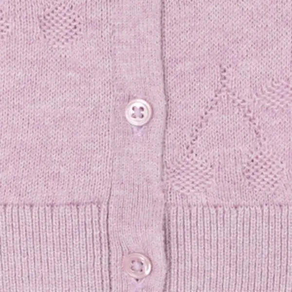Bonpoint Cotton-cashmere Cardigan With Cherry Motif