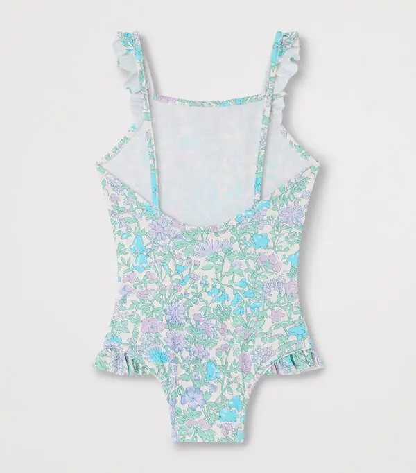 Bonpoint Cecilia One-piece Swimsuit With Ruffle Trim
