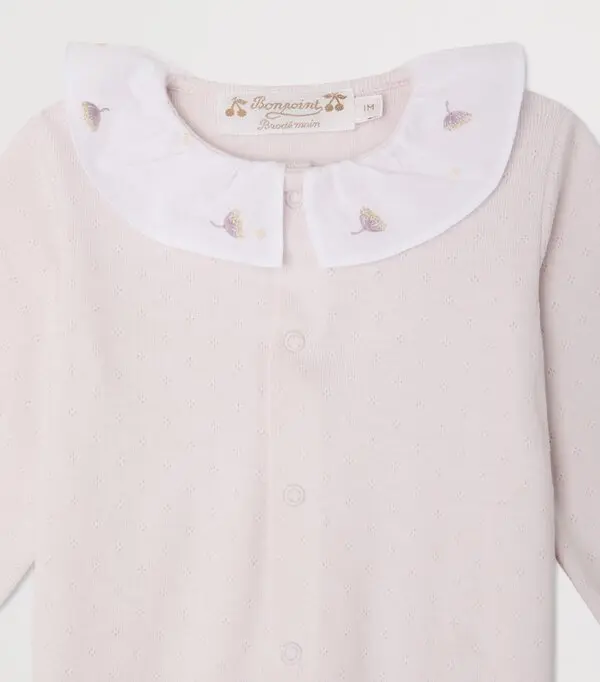Bonpoint Cotton Lintina Sleepsuit