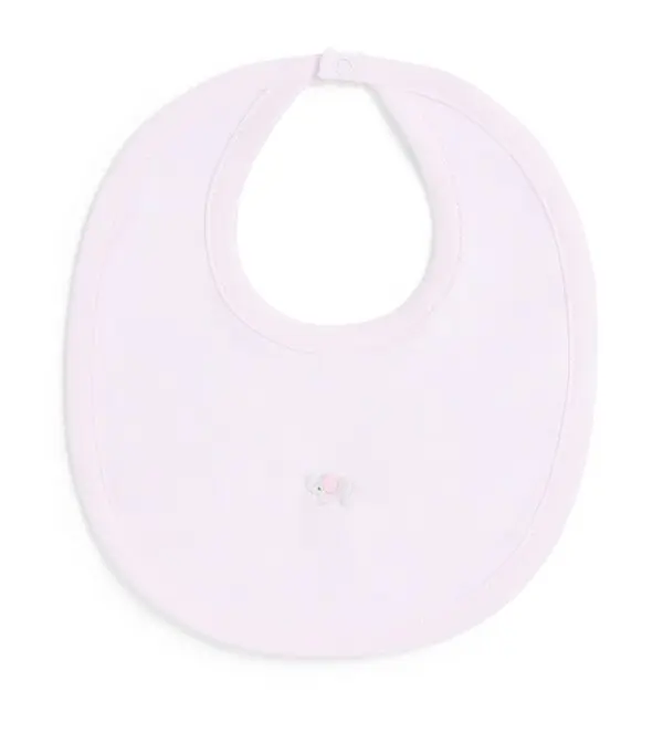 KISSY KISSY Cotton Stripe Elephant Bib - Pink