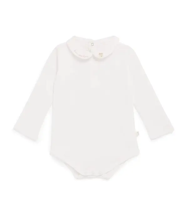 MARIE-CHANTAL Embroidered Pima Cotton Bodysuit