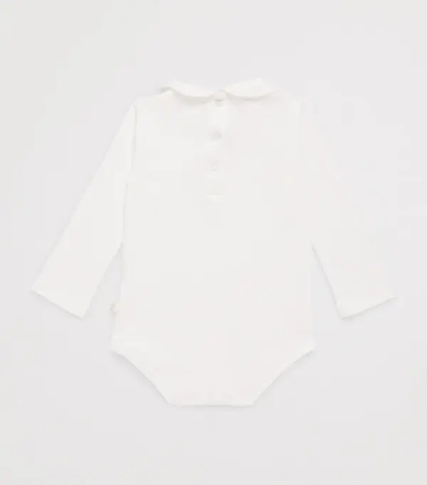 MARIE-CHANTAL Embroidered Pima Cotton Bodysuit