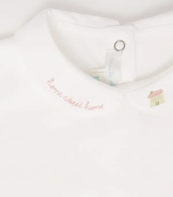 MARIE-CHANTAL Embroidered Pima Cotton Bodysuit