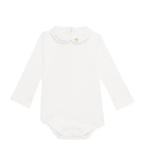 MARIE-CHANTAL Pima Cotton Embroidered Bodysuit