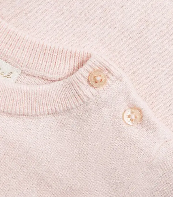 MARIE-CHANTAL Fine Knit Heart Detail Sweater And Sweatpants Set
