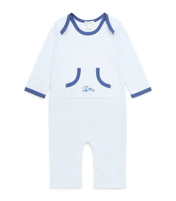 KISSY KISSY Pima Cotton Stripe All-in-one - Blue