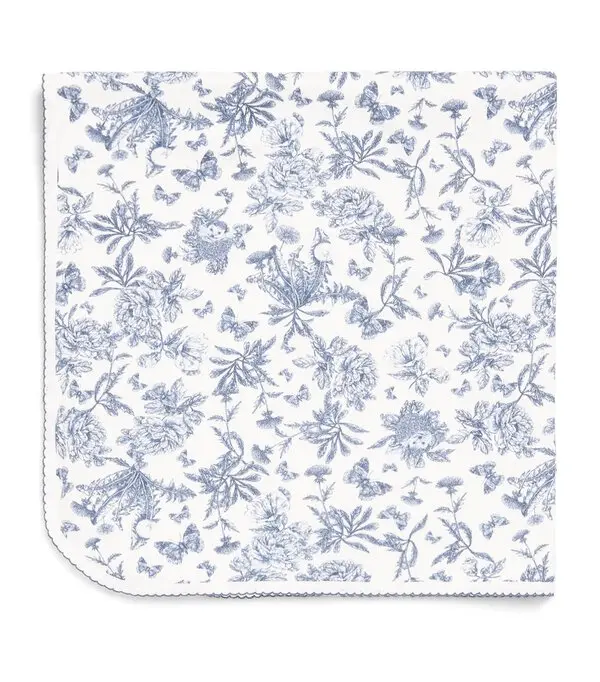 TARTINE ET CHOCOLAT Cotton Toile De Jouy Blanket