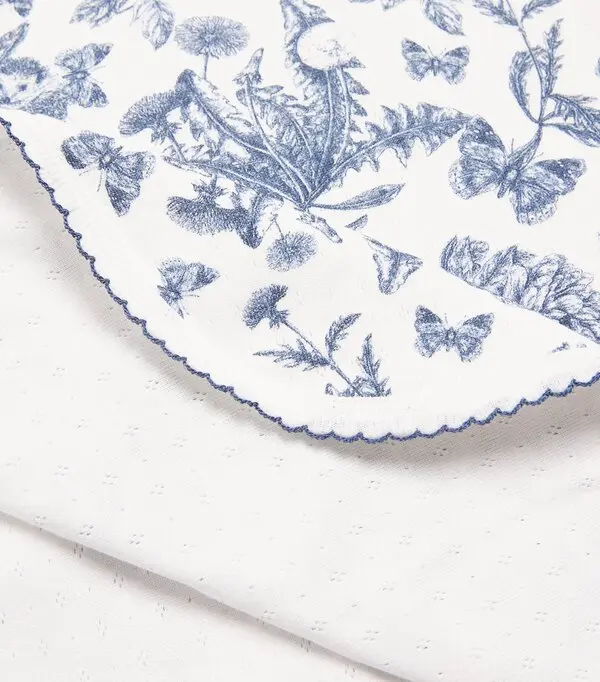 TARTINE ET CHOCOLAT Cotton Toile De Jouy Blanket
