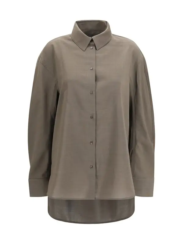Jacquemus Citta Virgin Wool Shirt - Gray