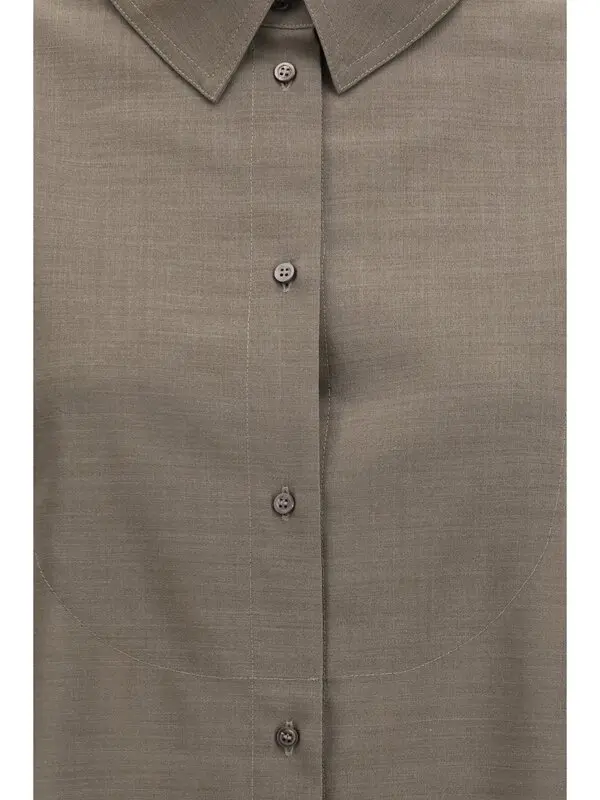 Jacquemus Citta Virgin Wool Shirt - Gray