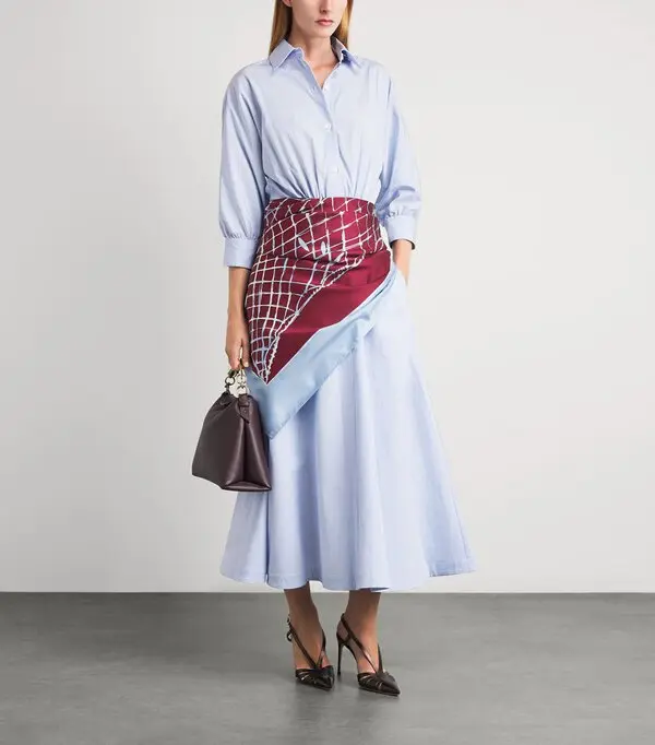 Altuzarra Silk Fishnet Print Scarf