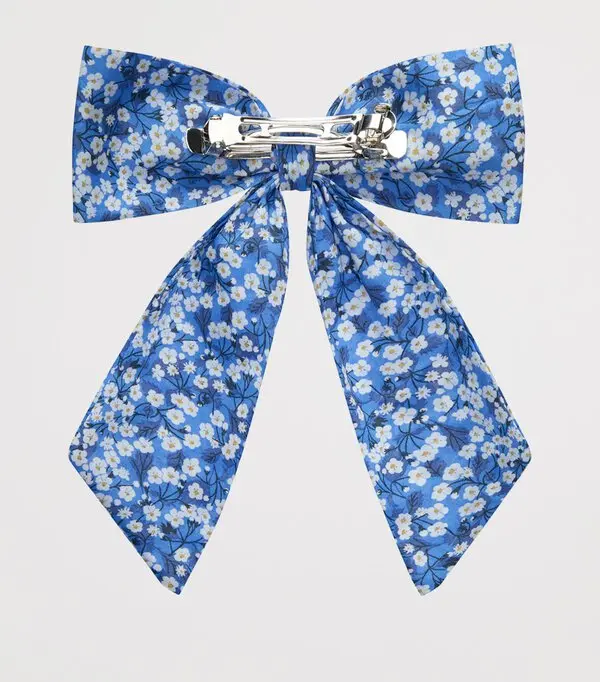Trotters Cotton Floral Bow Hair Clip