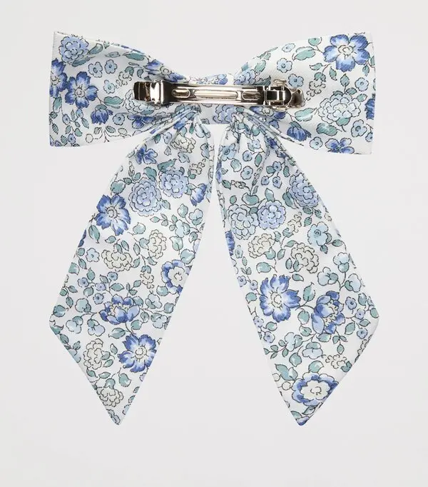 Trotters Cotton Floral Bow Hair Clip