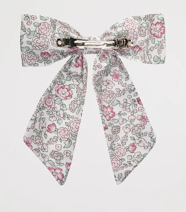 Trotters Cotton Floral Bow Hair Clip