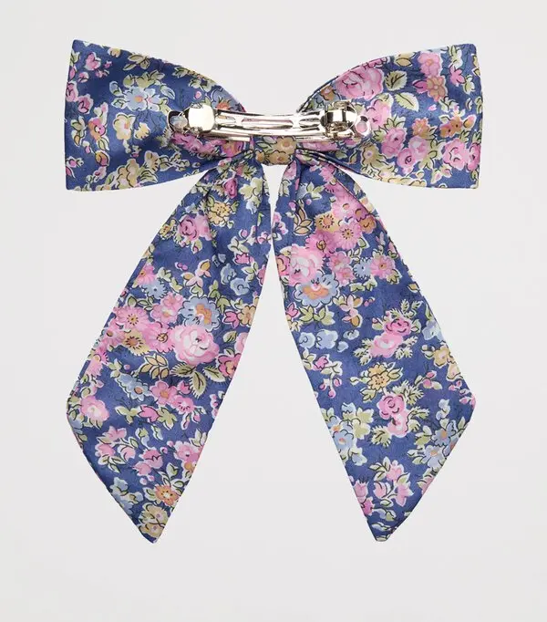 Trotters Cotton Floral Bow Hair Clip