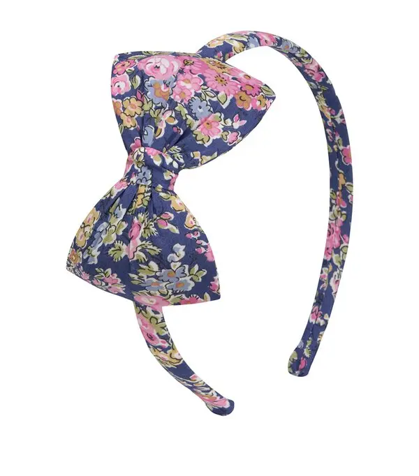 Trotters Cotton Alice Floral Headband - Blue
