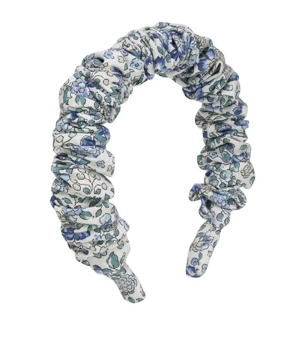 Trotters Cotton Arabella Scrunchie Headband - Blue