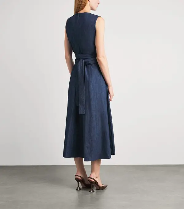 Altuzarra Cotton Chambray Penny Midi Dress