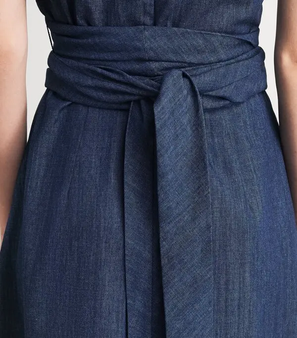 Altuzarra Cotton Chambray Penny Midi Dress