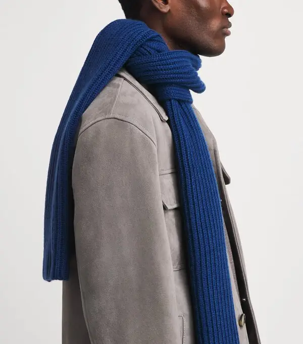 Johnstons Of Elgin Cashmere Lovat Ribbed Scarf