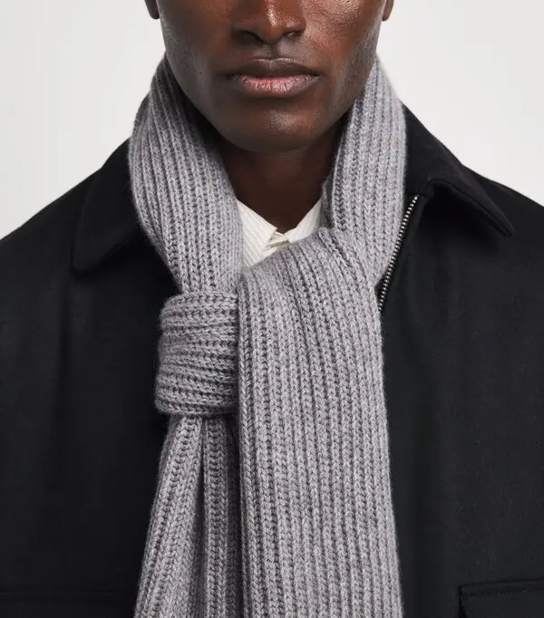 Johnstons Of Elgin Cashmere Lovat Ribbed Scarf