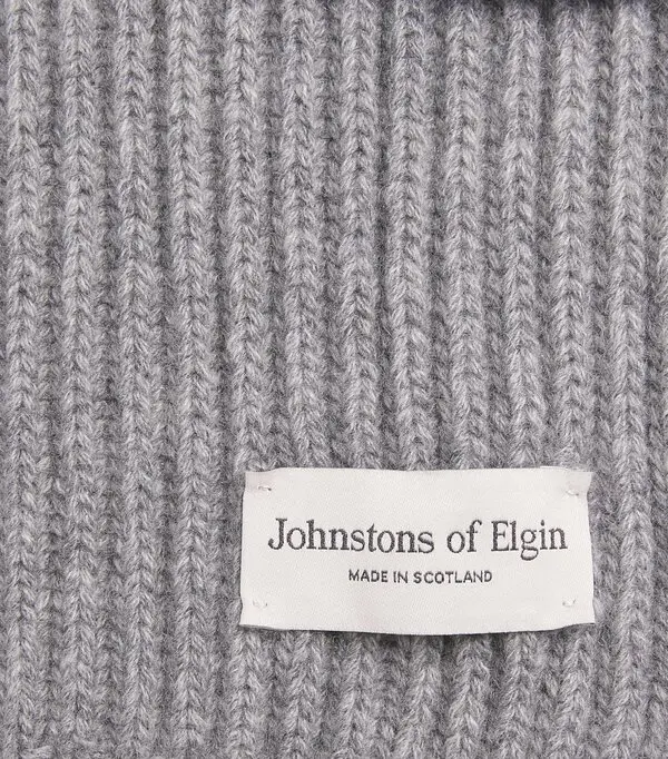 Johnstons Of Elgin Cashmere Lovat Ribbed Scarf