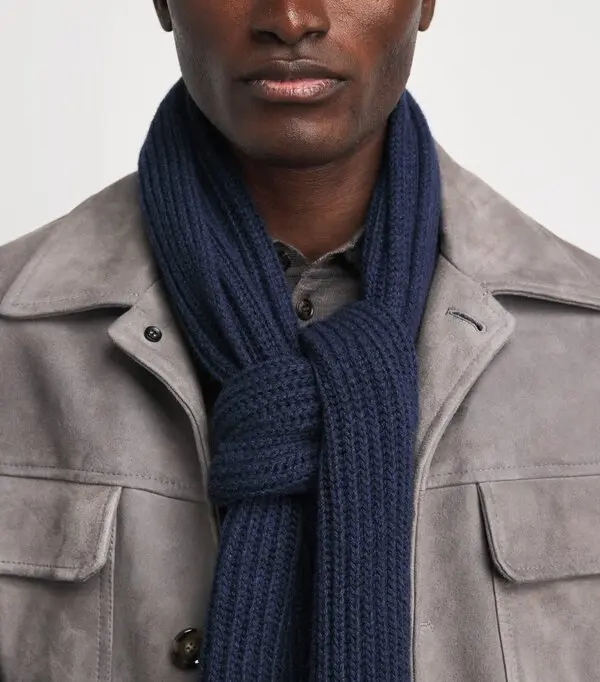 Johnstons Of Elgin Cashmere Lovat Ribbed Scarf