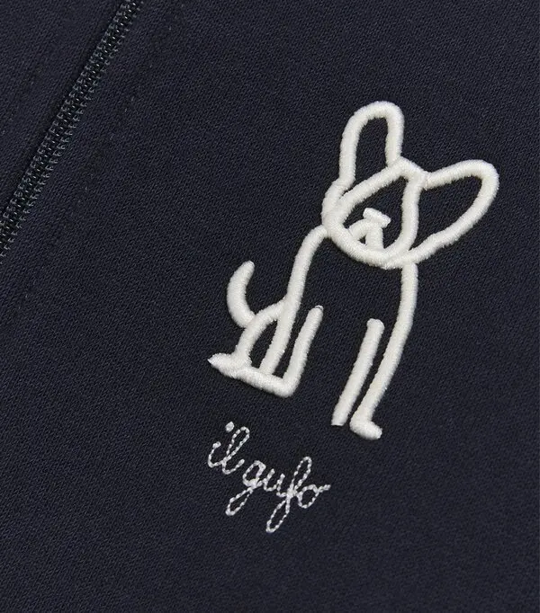 IL GUFO Cotton Zip-up Hoodie And Sweatpants Set