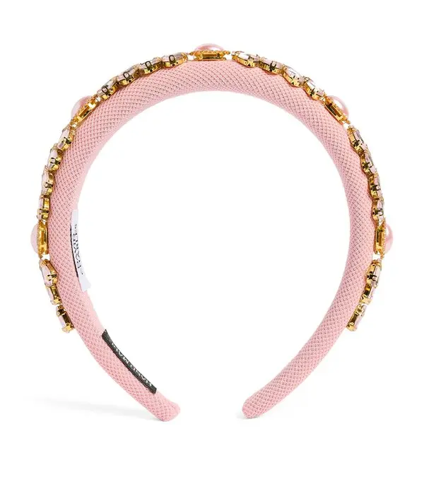 DAVID CHARLES Embellished Headband - Pink