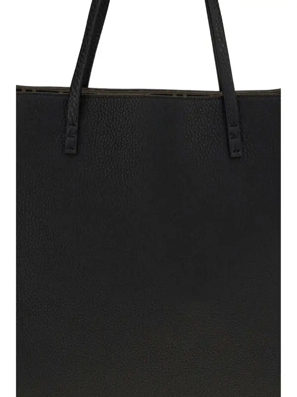 Fendi Medium Roll Roman Leather Shopping Bag