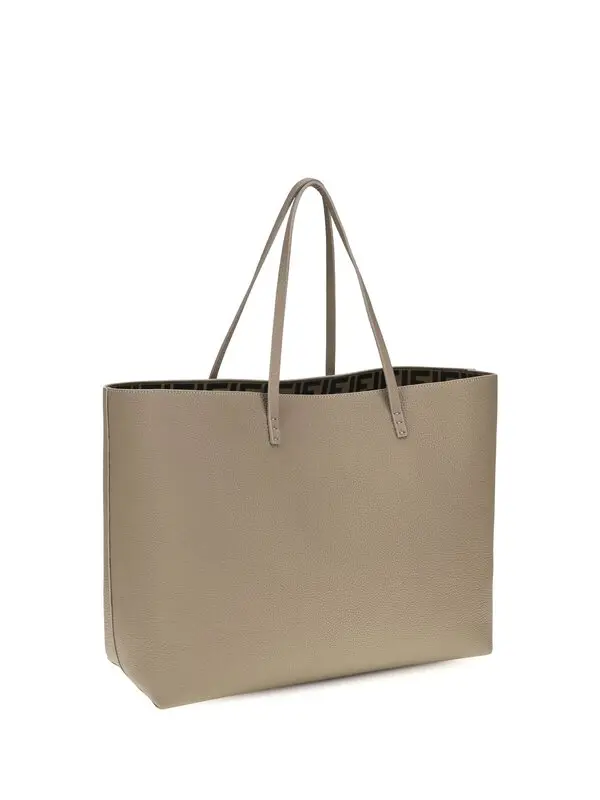 Fendi Medium Roll Roman Leather Shopping Bag