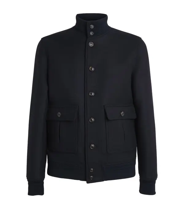 VALSTAR Virgin Wool "valstarino" Bomber Jacket