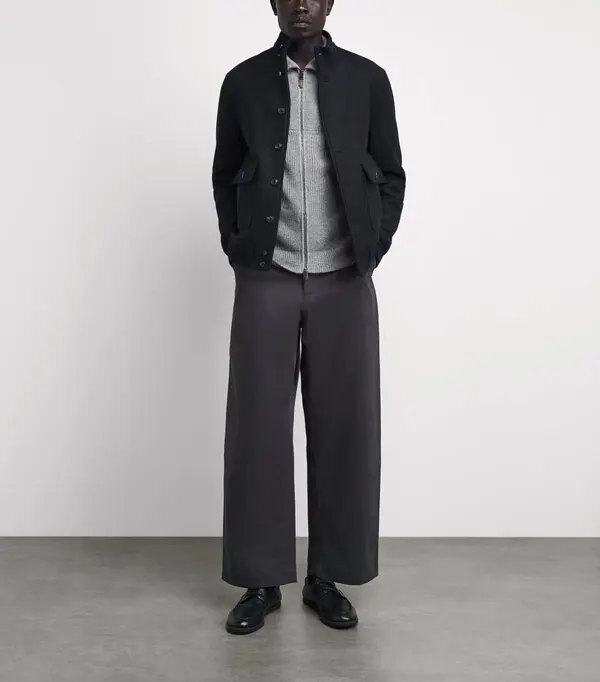 VALSTAR Virgin Wool "valstarino" Bomber Jacket