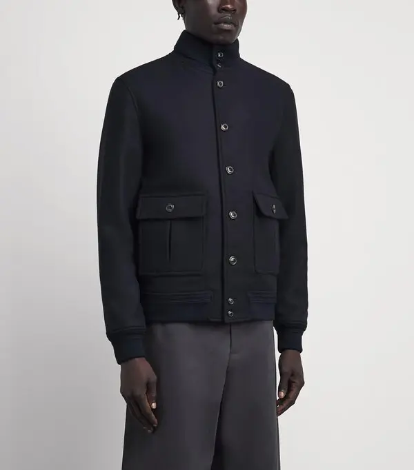 VALSTAR Virgin Wool "valstarino" Bomber Jacket