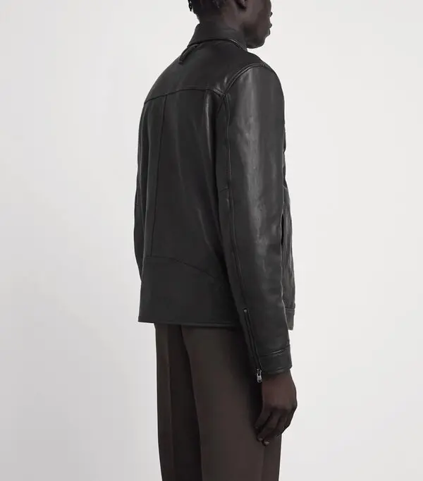 VALSTAR Biker Grained Leather Jacket
