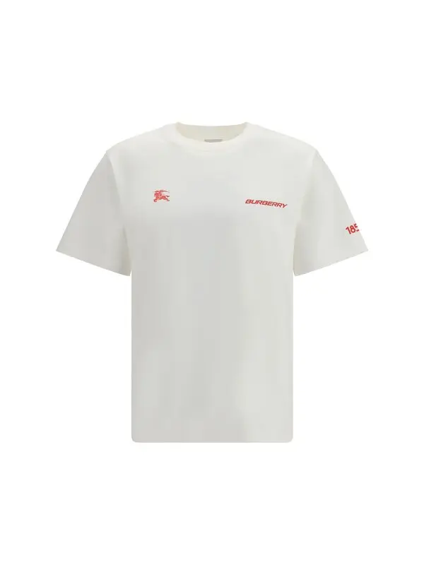 Burberry Cotton Map T-shirt - White