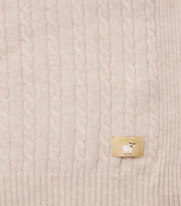 PUREBABY Cashmere Cable-knit Blanket