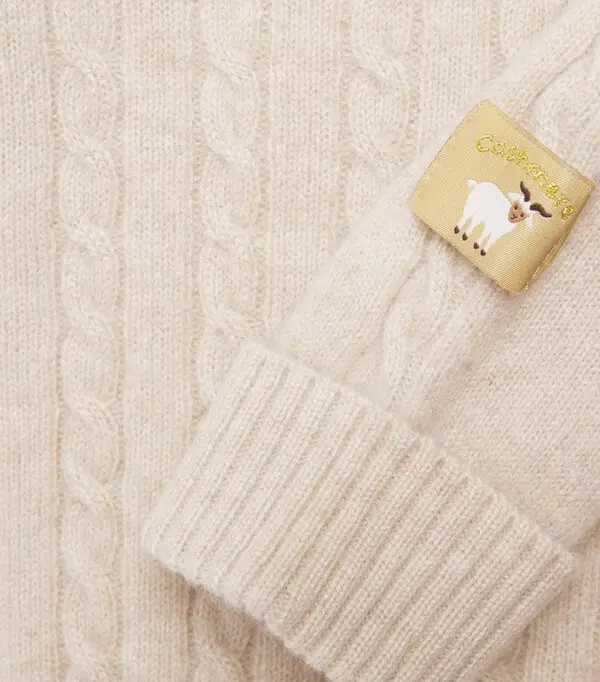 PUREBABY Cashmere Cable-knit Sweater