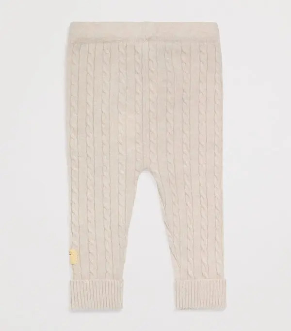 PUREBABY Cashmere Cable-knit Leggings