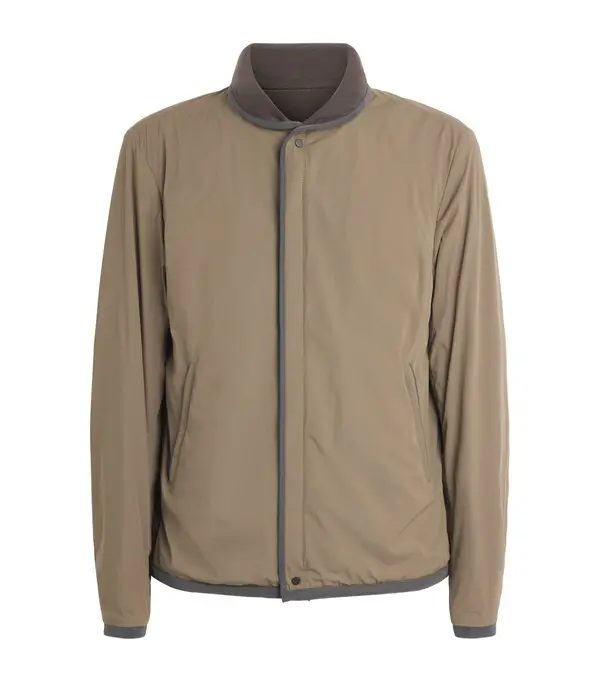Sease Reversible Technical Nylon And Cotton Cashmere Blend Jacket