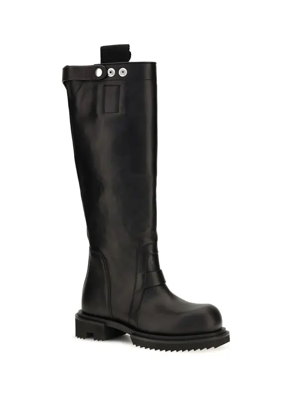 Rick Owens Gabe Leather Knee-high Boots