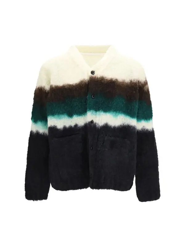 Sacai Chusen-dyed Wool Cardigan