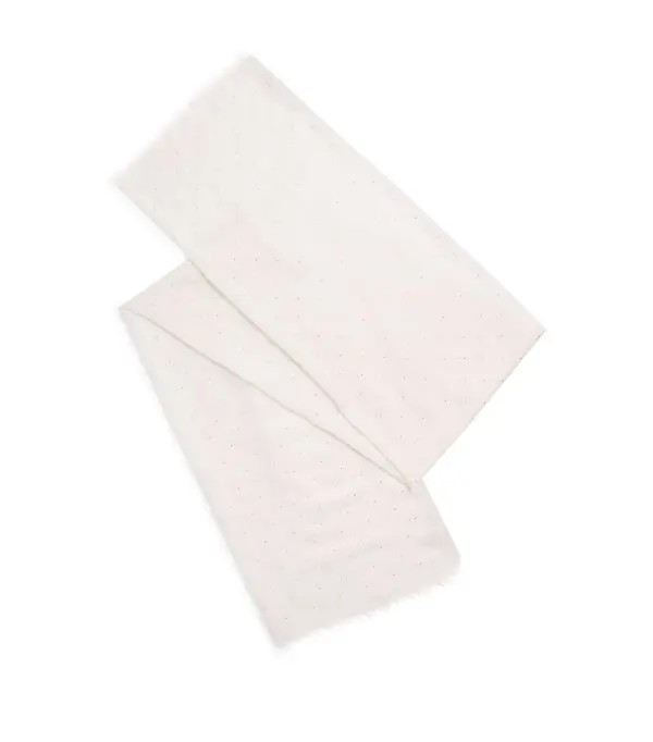 Colombo Cashmere-silk Embellished Scarf