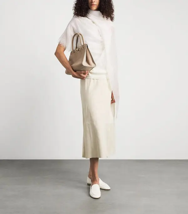 Colombo Cashmere-silk Embellished Scarf