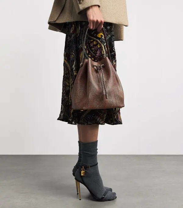 Etro Small Paisley Arnica Bucket Bag