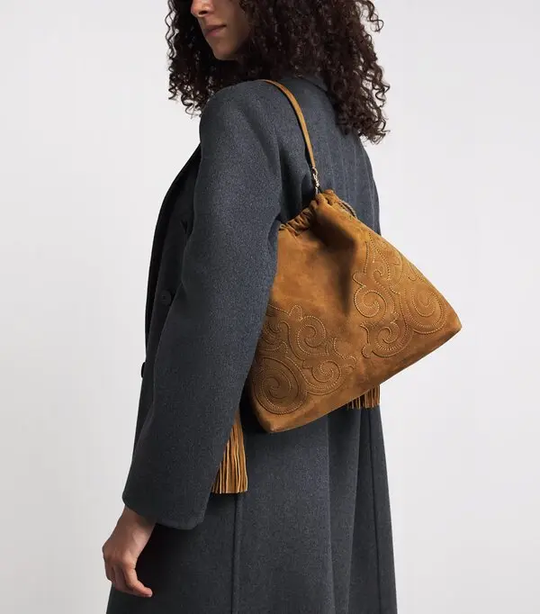 Etro Suede Patch Kalispera Shoulder Bag